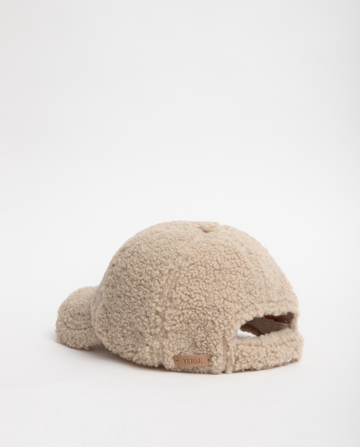 Shearling hat beige
