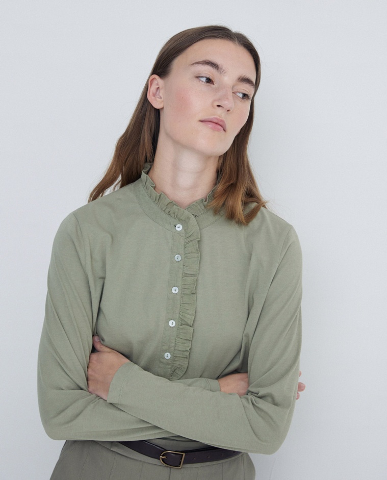 T-shirt ruffles green