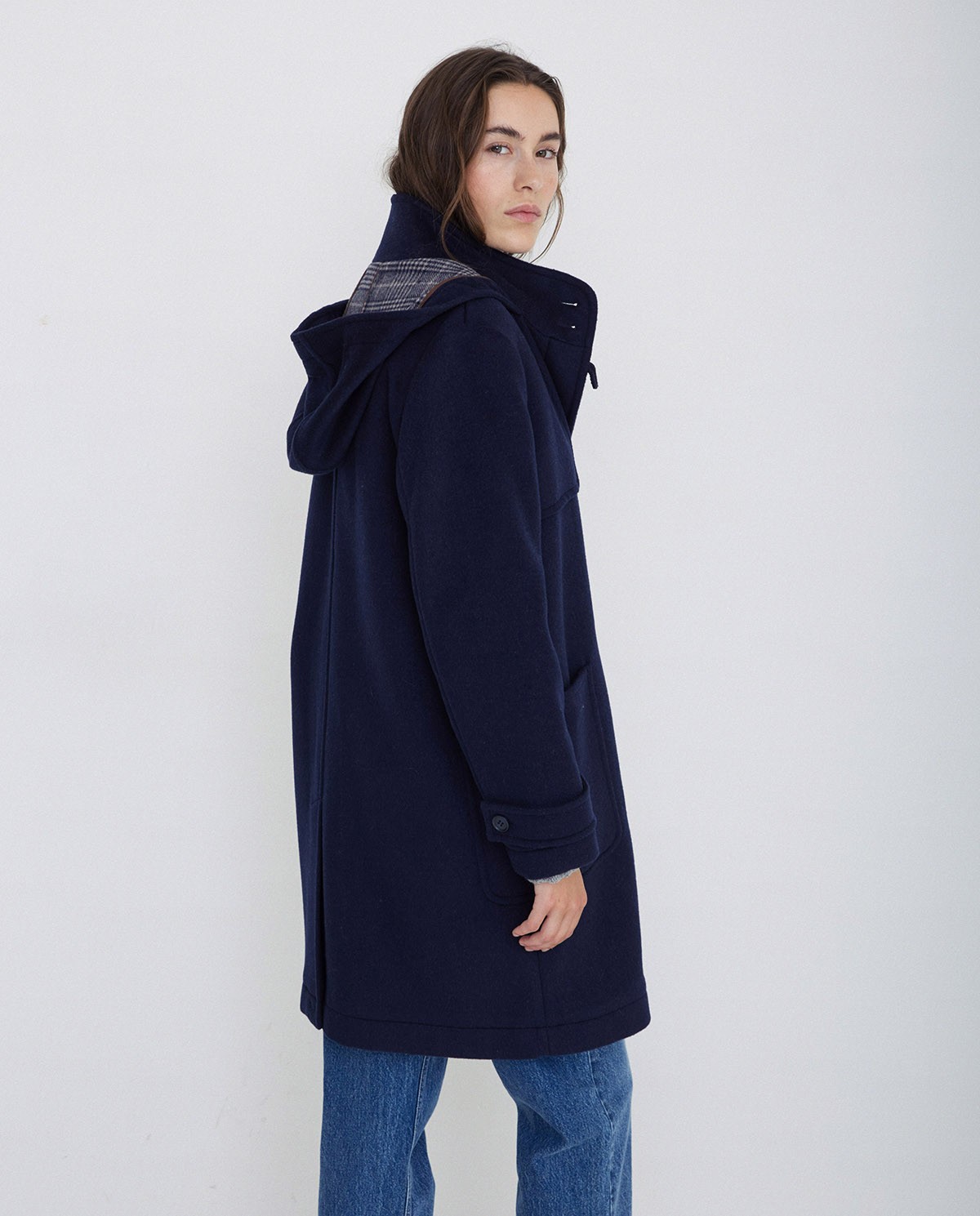 Coat hood navy